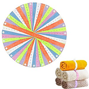Yatnks 60Pcs Roll-up Clothes Storage Elastic Band, Adjustable Clothing Storage Binding Strap with Button and Buttonholes for Travel Luggage, Drawer, Closet, Mixed