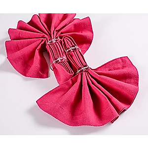 Goroly Home Metal Napkin Rings for Christmas Party Decoration Dinning Table Everyday Use Family Gatherings -Beautiful Emphasize to Your Dining Table Décor- Set of 12 - Silver