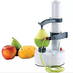 Automatic Peeling Machine, Electric Potato Peeler, Automatic Power-off Function, Temperature Control 128 Degrees, Safe and Efficient, for Commercial and Home Peel Potatoes/Pears/Apple