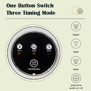 SEAHOME Portable Washing Machine, Foldable Mini Washing Machine 3 Modes Deep Cleaning Half Automatic Washt for Washing Underwear, Socks, Baby Clothes Mini Washer Perfect for Camping, Travelling