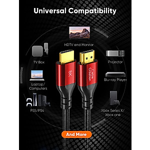 CableCreation eARC HDMI Cable 8K, HDMI to HDMI Cable for PS4 (48Gbps, 8K/60Hz) - 3.3 Feet, eARC HDR HDCP 2.2 2.3 Compatible with 4K Devices