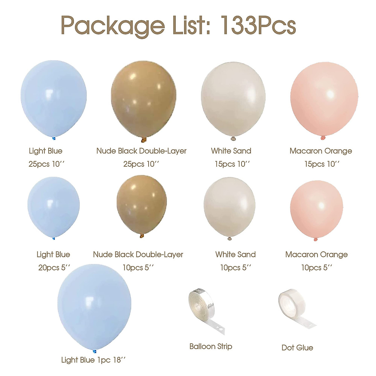 Teddy Bear Theme Balloon Garland for Gender Reveal (BLUE)