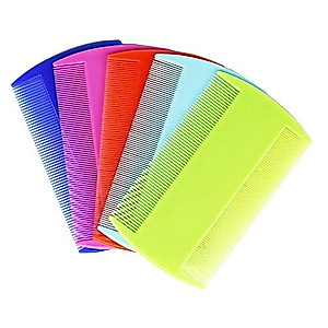 CDOFFICE 5 PCS Flea Lice Combs Grooming Fine Tooth Hair Combs for Dogs Cats