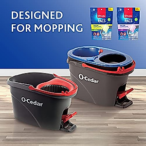 O-Cedar PACS Hard Floor Cleaner, Crisp Citrus Scent 10ct (1-Pack) | Made with Naturally-Derived Ingredients | Safe to Use on All Hard Floors | Perfect for Mop Buckets