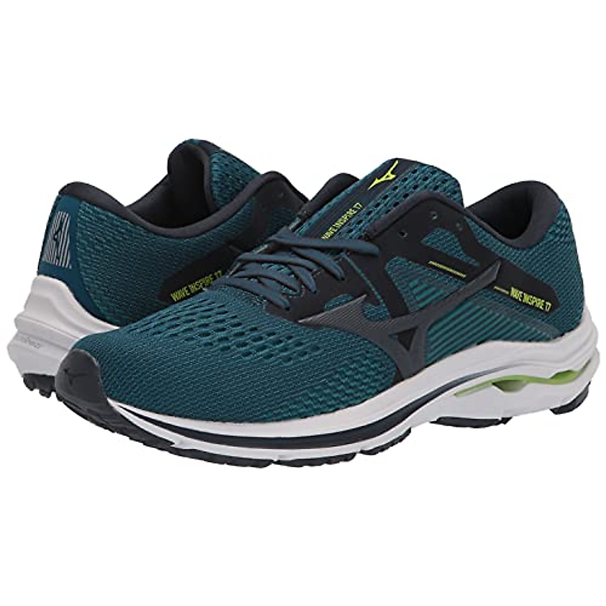 Mizuno Men's Wave Inspire 17, Harbor Blue/India Ink, 7