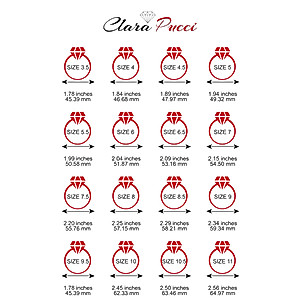 Clara Pucci 2.48ct Marquise Cut Genuine Zircon 14k White Gold Halo Solitaire W/Accents Wedding Bridal Engagement Set Ring Size 3.5