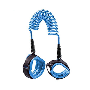 AKOAK Anti Lost Wrist Link Safety Wrist Link for Toddlers and Kids,Toddler Harness Walking Leash,Blue,1.5 Meters(4.9ft)