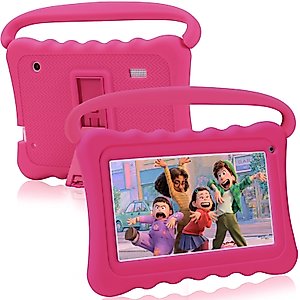 Kids Tablet for Toddlers Learning Tablet for Kids 7 inch 32GB Childrens Tablet with WiFi Dual Camera Shockproof Case Android Tablet with Parent Control Google Play Store YouTube Educational Games