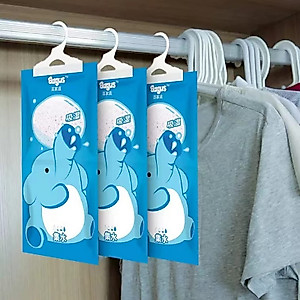 Hanging Moisture absorber Bags (8 Pack) - 12.5 Oz, Fragrance-Free Dehumidifier Bags, Moisture Absorber for Closet, Bathroom, Storage, Kitchens, Basement, Laundries, Spaces, Studies, Boats, RVs
