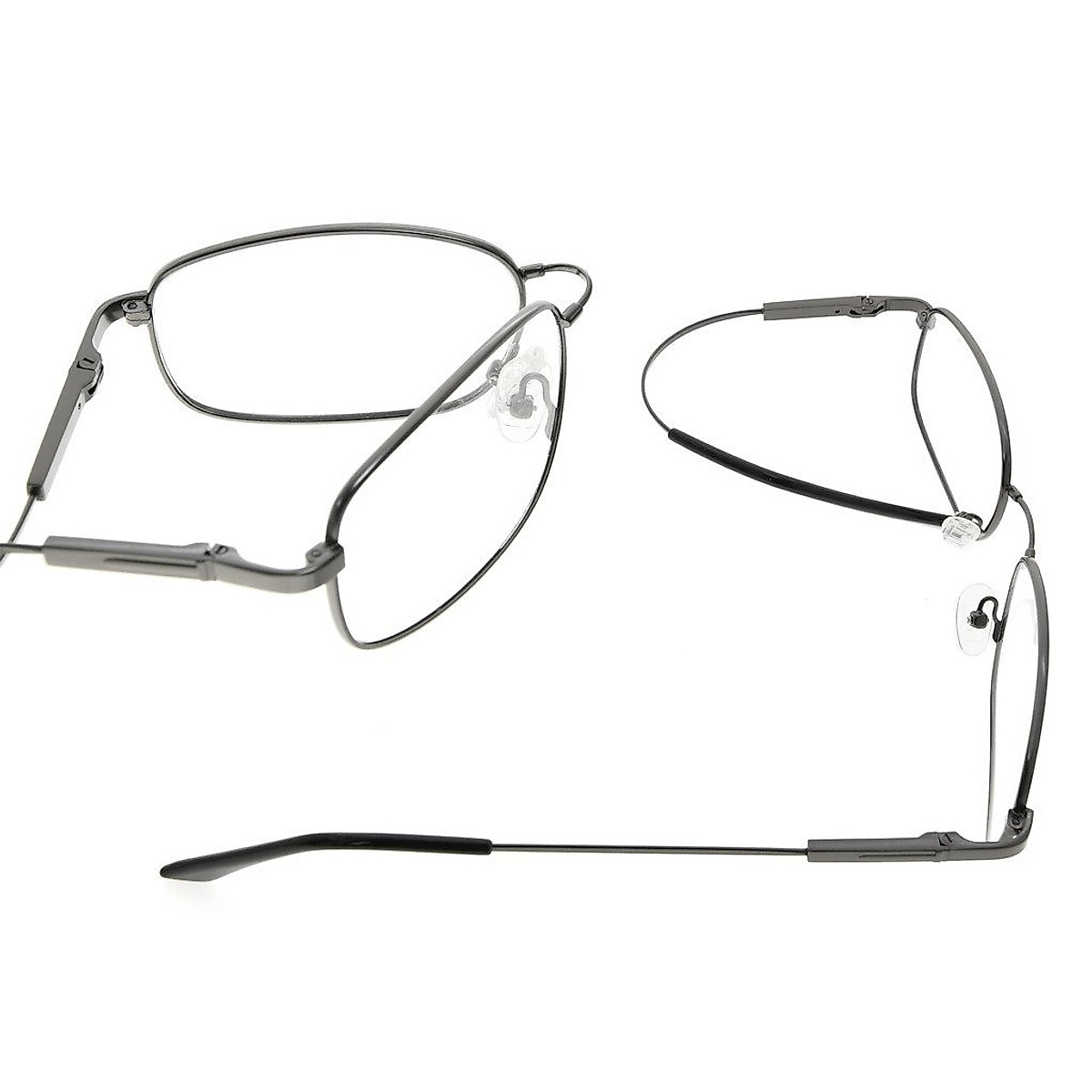 CessBlu Computer Glasses Men Bendable Titanium Reading Eyeglasses Blue Light Filter(Gunmetal) +1.5