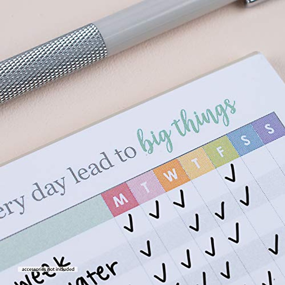 Erin Condren Designer Notepad - Daily Habit Tracker Notepad That Tracks Up to 26 Habits, 7 Days a Week. Portable to Take on Travel to Track Habits. Color Coded Days