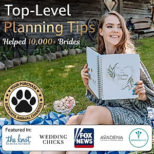 Wedding Planner Book and Organizer For The Bride - Gold Kit with Stickers, Pen & Gift Box | Future Mrs Gifts Wedding Planning Book | Engagement Gifts for Women | Bride To Be Gifts for Her