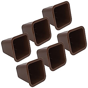 Furniture Risers, Set of 6 Non Slip Furniture Pads, Furniture Lifters, Child Safe Design with Glossy and Rounded Edges