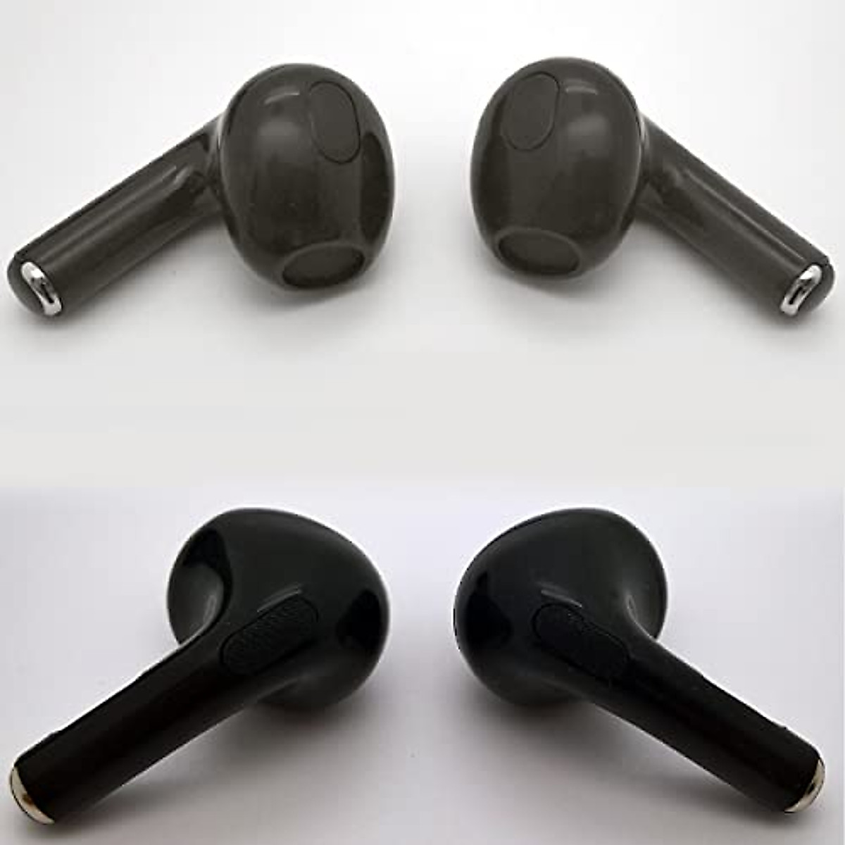 AD Pro3 Earpods Wireless Airdots Bluetooth 5.3 Multi-Function Touch Earbuds Microphone Auto Pairing Earphone Battery Display Charging Headset Voice Assistant Deep Bass Stereo Sound (Black)