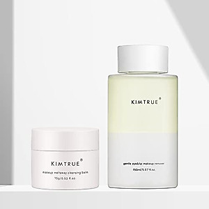 Kimtrue Gentle Eye and Lip Makeup Remover, Double Action of Water and Oil to Clean Quickly for Sensitive and all Skin type- 150ml/5 Fl OZ