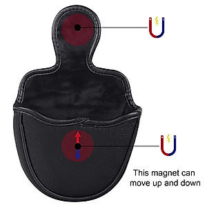 mytag Golf Club Head Covers Mallet Putter Headcovers for Odyssey White Hot Pro Heel-Shaft (Strong Magnetic)