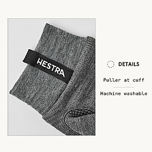 Hestra Merino Touch Point Liner - Touch Screen Compatible Liner for Additional Layering Or As A Thin Glove - Grey - 8