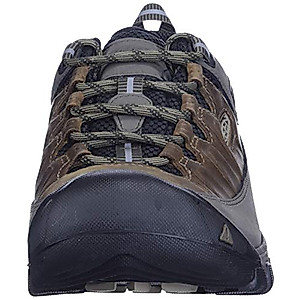 KEEN Men's Targhee 3 Low Height Waterproof Hiking Shoes, Bungee Cord/Black, 11