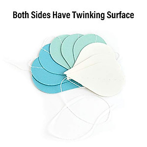 Framendino, Gradient Blue Raindrop Paper Garland Decorations Bunting Rain Drop Banners for Baby Shower April Showers