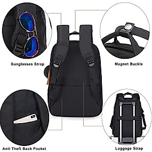 Lunch Backpack for Women, 15.6“ Laptop Work Backpack with Insulated Cooler Lunch Bag for Beach Camping Picnic Hiking