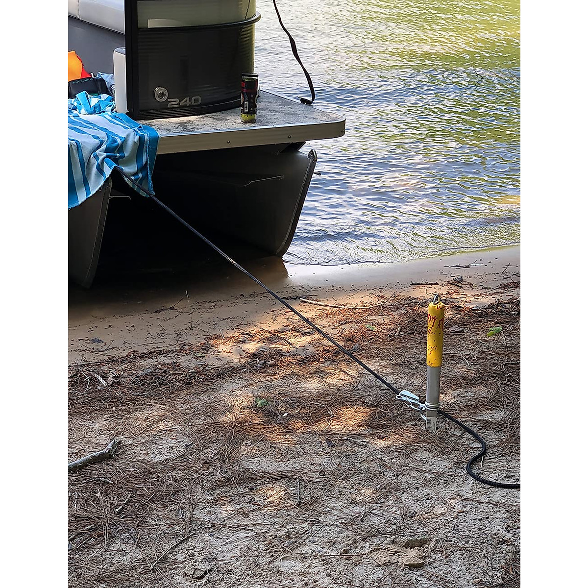 TFORESTER Stainless Steel Anchor Hook Slide Hook Boat Hook Knotless Anchor System Easy to Use with Quick Release (Rope Not Included) Holds 9000 lb