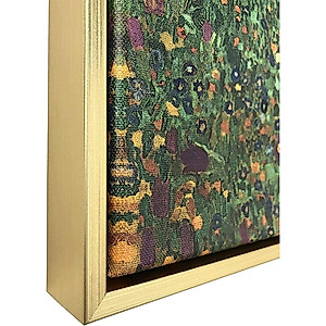 Large Abstract Luxury Entrance Painting Wall Art Picture Modern Golden Tree Deer Posters for Living Room Home Decoration 95x190cm/37x75inch With Golden Framed Ready to Hang