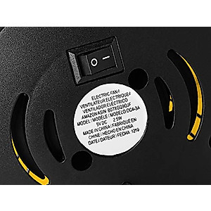 AmazonCommercial 4-Inch Table Fan with Power Adapter and USB Cable