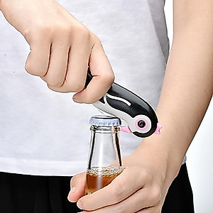 WISELADY Multifunctional Penguin Shape Fruit Knives, Paring Knife, Small Kitchen Knife with Sharp Blade, Paring Knife for Cutting and Preparing Fruit and Vegetables (Blue)