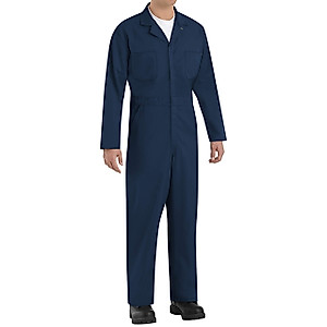 Red Kap Men's Twill Action Back Coverall, Navy, 36
