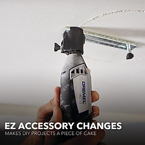 Dremel 4000-4/34 Variable Speed Rotary Tool Kit - Engraver, Polisher, and Sander- Perfect for Cutting, Detail Sanding, Engraving, Wood Carving, Polishing- 4 Attachments & 34 Accessories , Gray