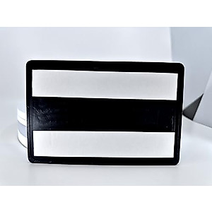 ADA Exit Sign, 6"x4", Braille Grade II + 3M Double Sided Tape (Black)