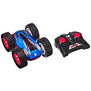 Click N' Play Remote Control Car | Rechargeable RC Stunt Car | Double-Sided Flip Off Road Radio Controlled Car with LED Lights | High Speed 2.4Ghz Remote Control Race Car | RC Cars Toys for Kids 6+
