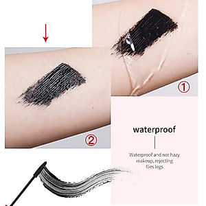 Yanquina Mascara, Yanqina Super Long Mascara, 4D Waterproof And Sweat Proof Mascara-Super Long Luxurious Mascara, 4D Stereo Lengthening Mascara, 4D Long Curling Hold Makeup Mascara