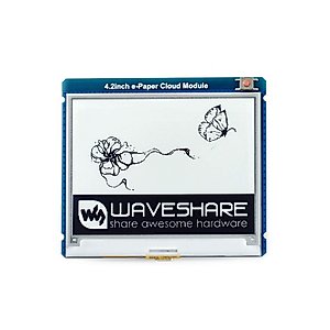 waveshare 4.2inch E-Paper Cloud Module 400×300 Pixels with Low Power Consumption WiFi Connectivity Wide Viewing Angle
