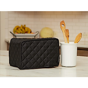 Covermates Keepsakes - Rectangular Appliance Cover - Dust Protection - Stain Resistant - Washable - Appliance Cover-Black