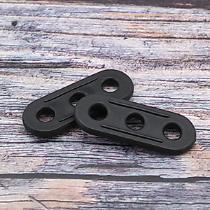 SING F LTD 30PCS 3 Holes Rope Tensioner Cord Adjuster Plastic Tent Rope Fastener for Camping Hiking Picnic Tent Shade Tarp Canopy Outdoor Activities 4mm Hole Diameter