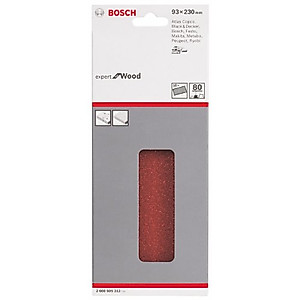 Bosch 2608605312 93 x 230 mm Sanding Sheets for Conventional Orbital Sanders, Red