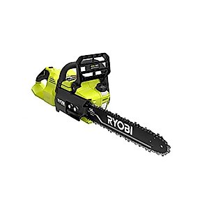 RYOBI 40-Volt HP Brushless 14 in. Electric Cordless Chainsaw (Tool Only) RY405010 (Bulk Packaged), black,yellow