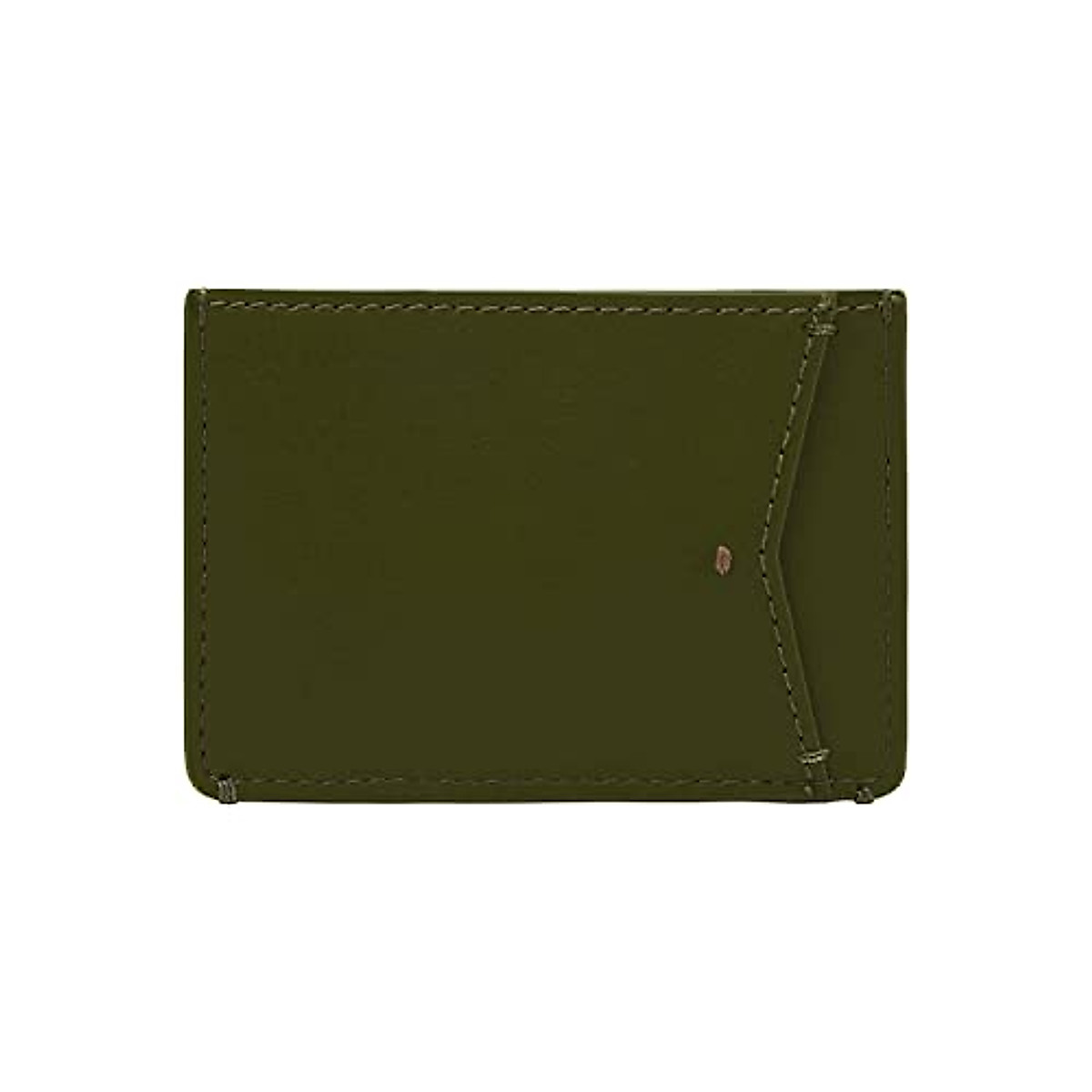 Fossil Men's Joshua Vegan Cactus Slim Minimalist Card Case Front Pocket Wallet, Green Moss, (Model: ML4461376)