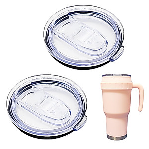 40 oz Tumbler Lids for Reduce, 40 oz Replacement Lids Compatible for Reduce 30 oz,40 oz Cold1 Tumbler with Handle,BPA Free Cup Lids 2Pcs