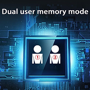 Electric Bidet Toilet Seat Round, 6-Speed Drying and Heating, Dual User Memory Mode, Instant Warmth and Comfort, Automatic Deodorization Function, Adjustable Bidet Sprayer, White, for Elderly, Women