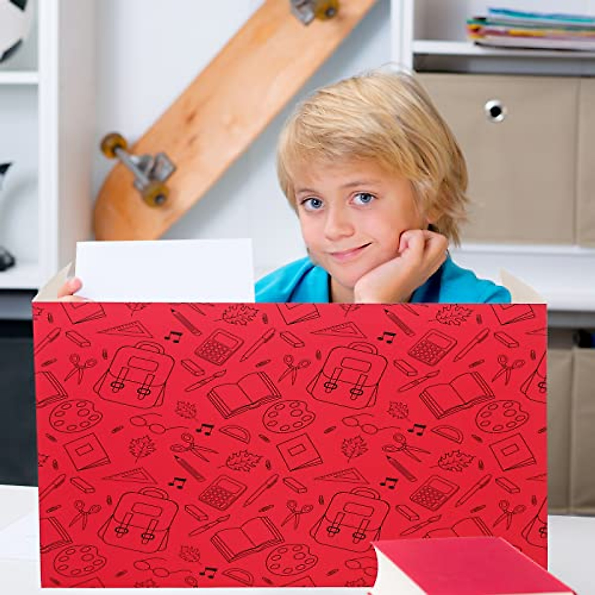 Crtiin 24 Pcs Privacy Boards Desk Privacy Folders Standard Privacy Board School Privacy Cardboard Board Desk Dividers for Student Desks Reduces Distractions Keep Eyes from Wandering (Cute)
