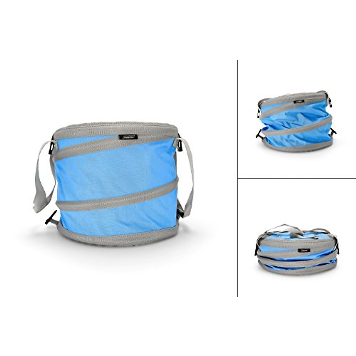 Camco Pop-Up Cooler | Lightweight, Waterproof and Insulated Pops Open for Use and Collapses Flat for Storage | Ideal for the Beach, Pool, Camping, Tailgating and Travel | Blue (51995)