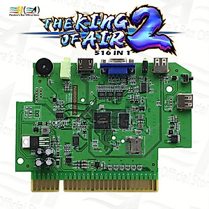 TAPDRA Original 3A Pandora Box THE KING OF AIR 2 Jamma Arcade Vertical and Upright Screen 516 IN 1 Game PCB Board VGA Output