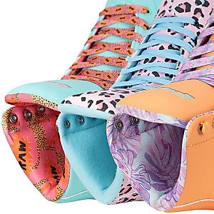 Lenexa Savanna Roller Skates for Ladies - Indoor/Outdoor Quad Skates for Women and Girls (Teal, Ladies 9)