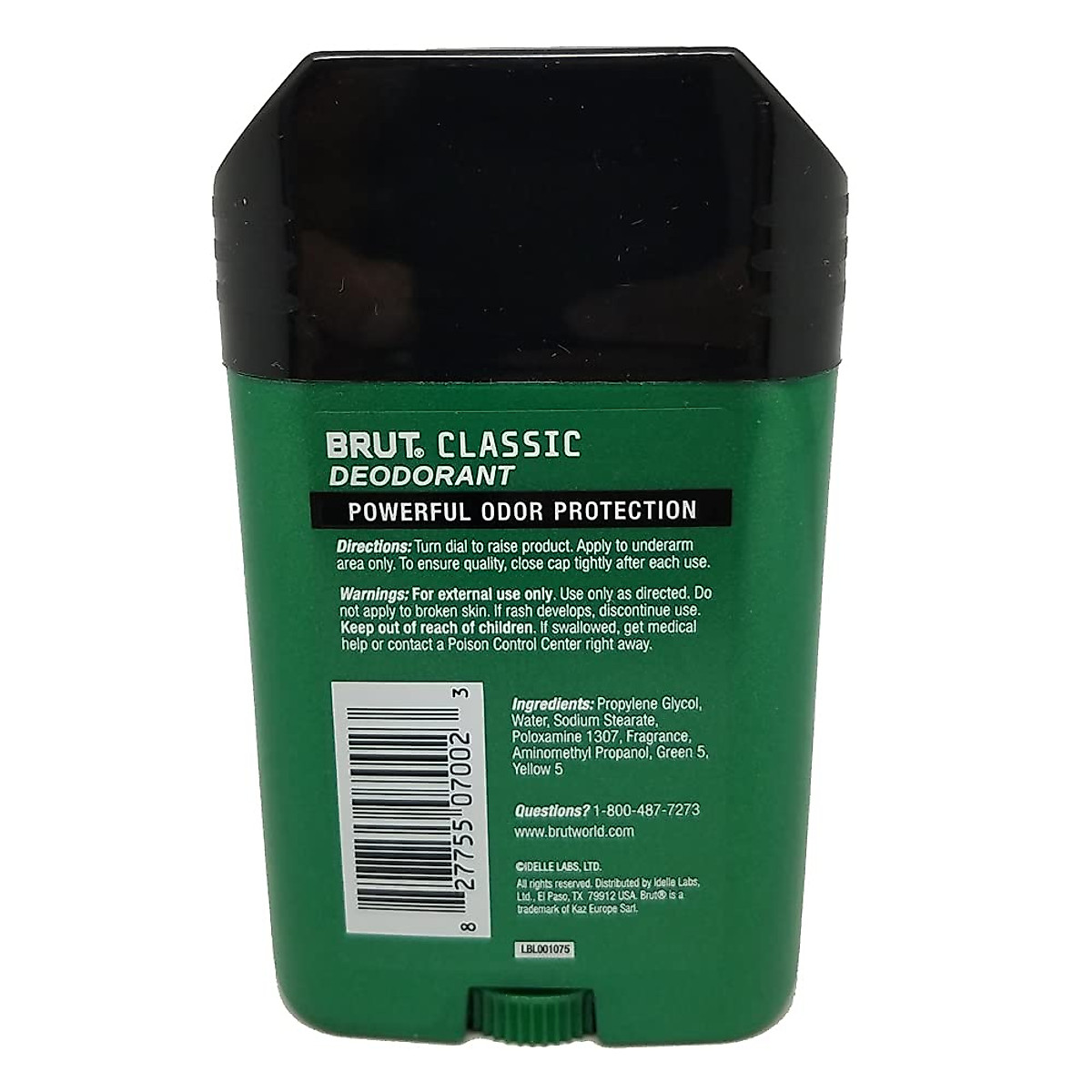 Brut Deodorant Original Fragrance 2.25 Oz /63 G (Pack of 6)