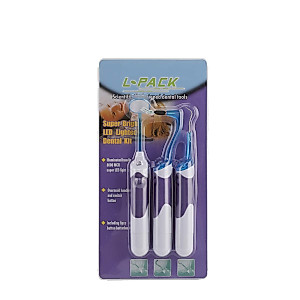 Tooth Stain Remover Tool Oral Care Cleaning Kit with LED Light for Dentist, Family Oral Cleaning, Dental Scraper Tooth Pick Hygiene Set with Mouth Mirror - Easy to Carry and Use