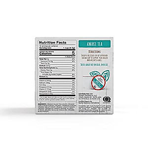 Super Organics Awake Black Tea Pods With Superfoods & Probiotics Keurig K-Cup Compatible Energy, Revitalizing, Refreshing Tea USDA Certified Organic, Vegan, Non-GMO, Natural & Delicious, 10ct
