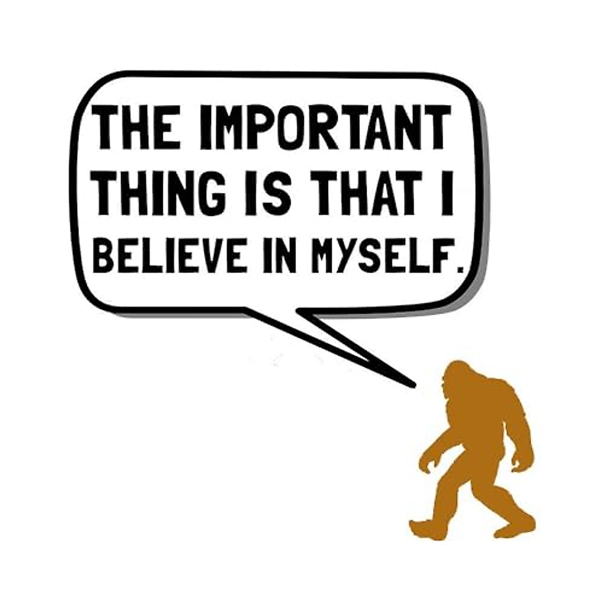 CafePress Bigfoot Believe In Myself Travel Mug 20 oz. Insulated Stainless Steel Coffee Tumbler