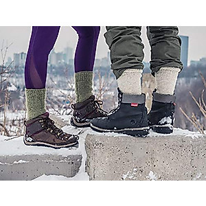 J.B. Field's 85% Wool Arctic Trail -40 Below Winter, Thermal Sock for Men, Women, for Hiking, Trekking & Outdoor 2 Pack, Made in Canada (X-Large (13-16 Shoe), Green)
